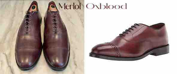 Allen Edmonds Merlot vs Oxblood: Comparison | Footted